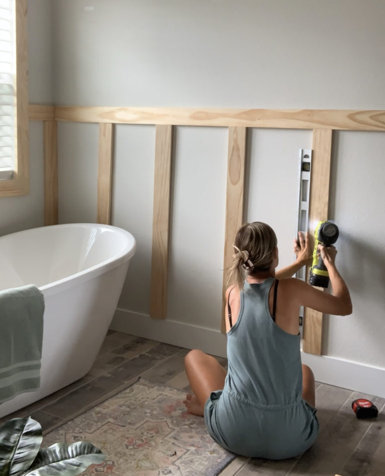 DIY Board and Batten Bathroom - Lake and Lumber