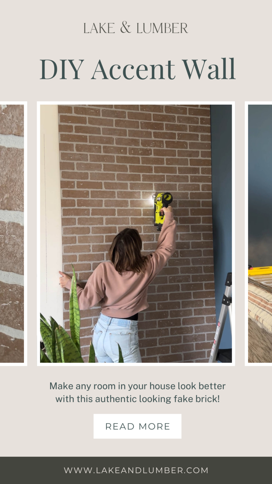 How to Build a Faux Brick Wall - Lake and Lumber