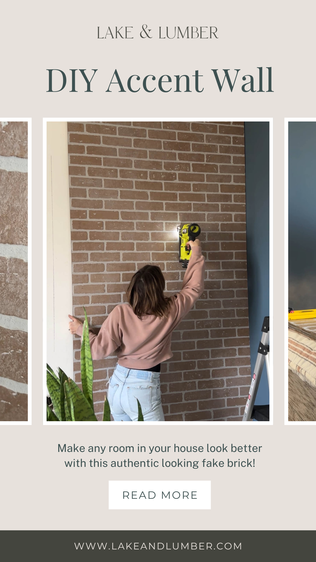 How to Build a Faux Brick Wall - Lake and Lumber