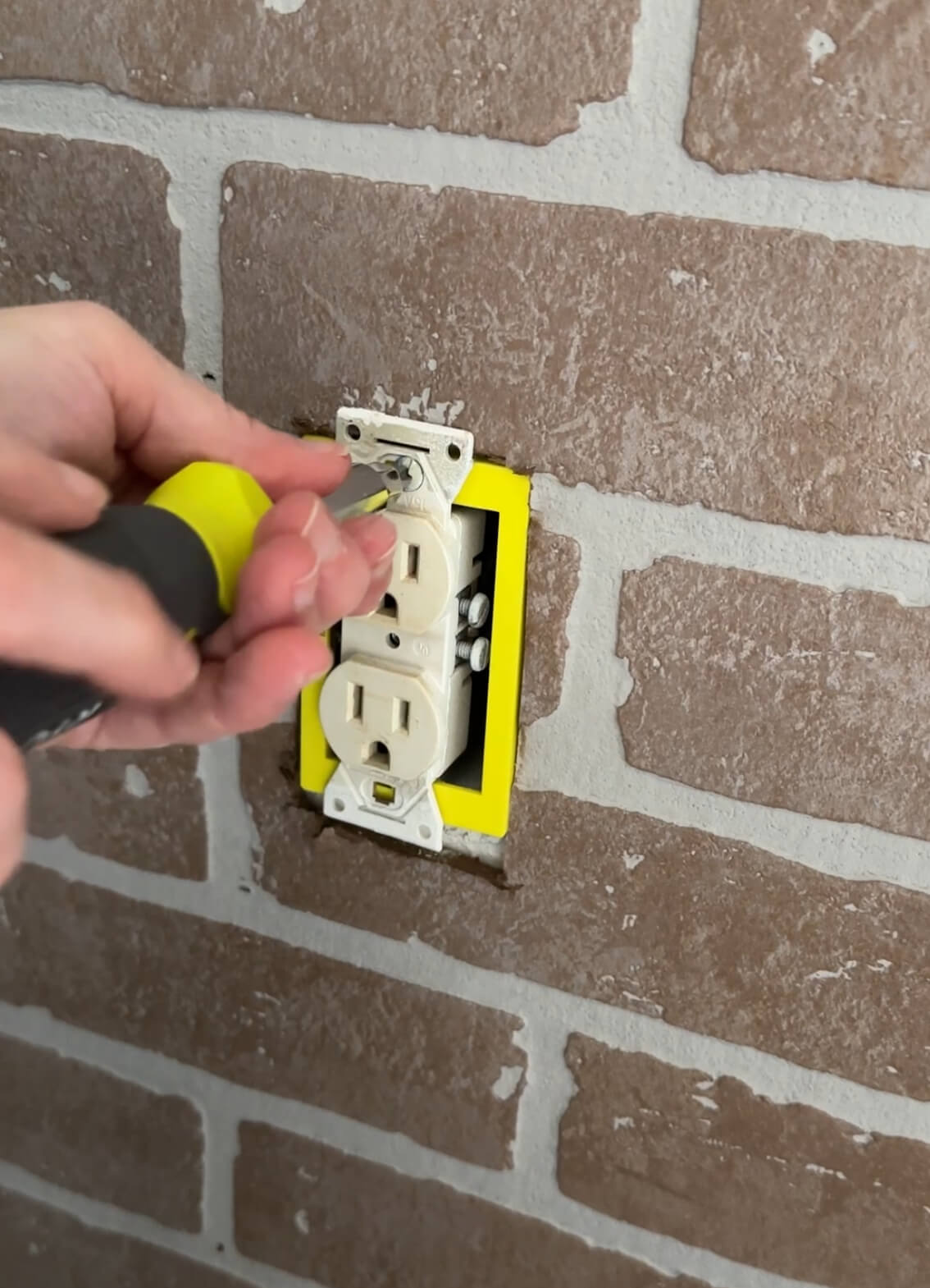 How to Build a Faux Brick Wall - Lake and Lumber