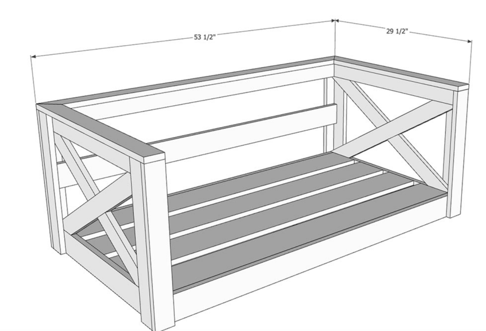 DIY Porch Swing Using a Crib Mattress - Lake and Lumber