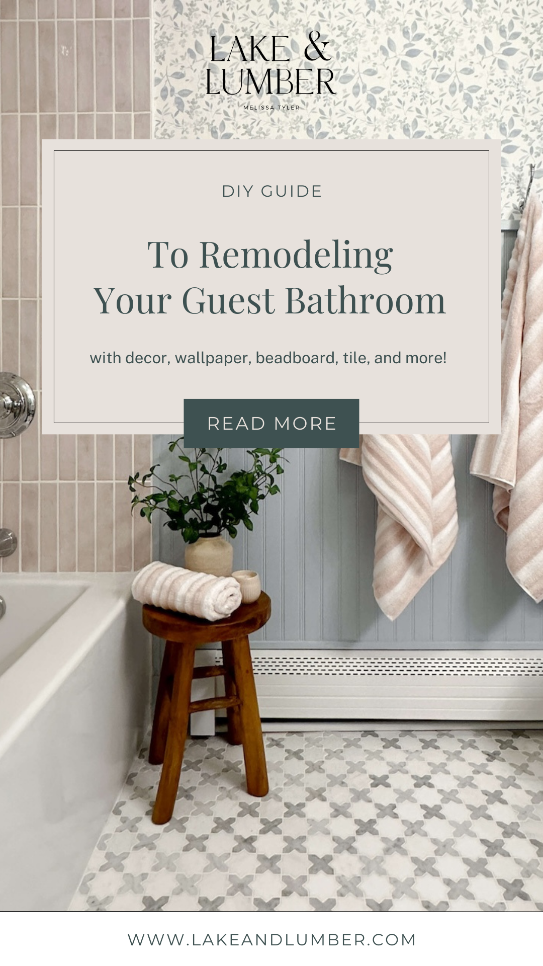 Lake House DIY Bathroom Renovation - Lake and Lumber