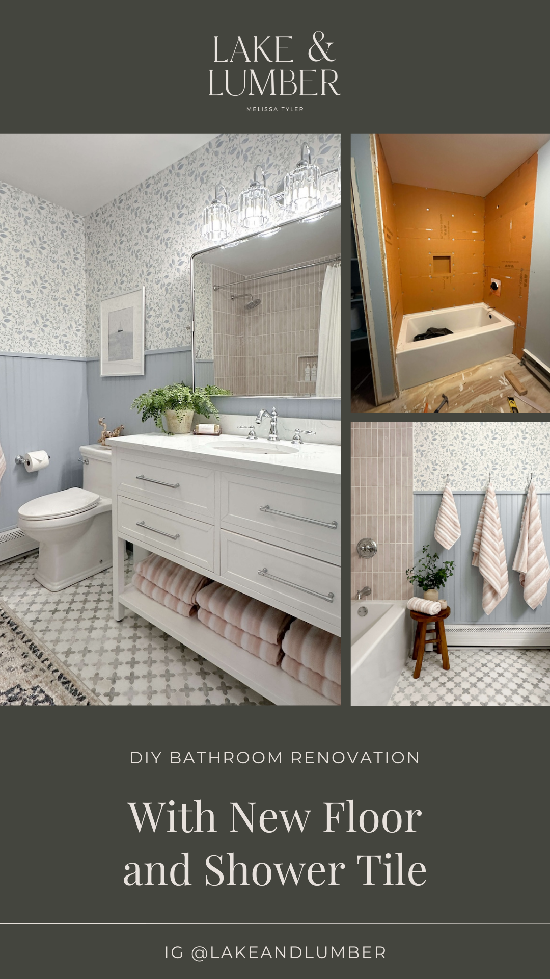 Lake House DIY Bathroom Renovation - Lake and Lumber