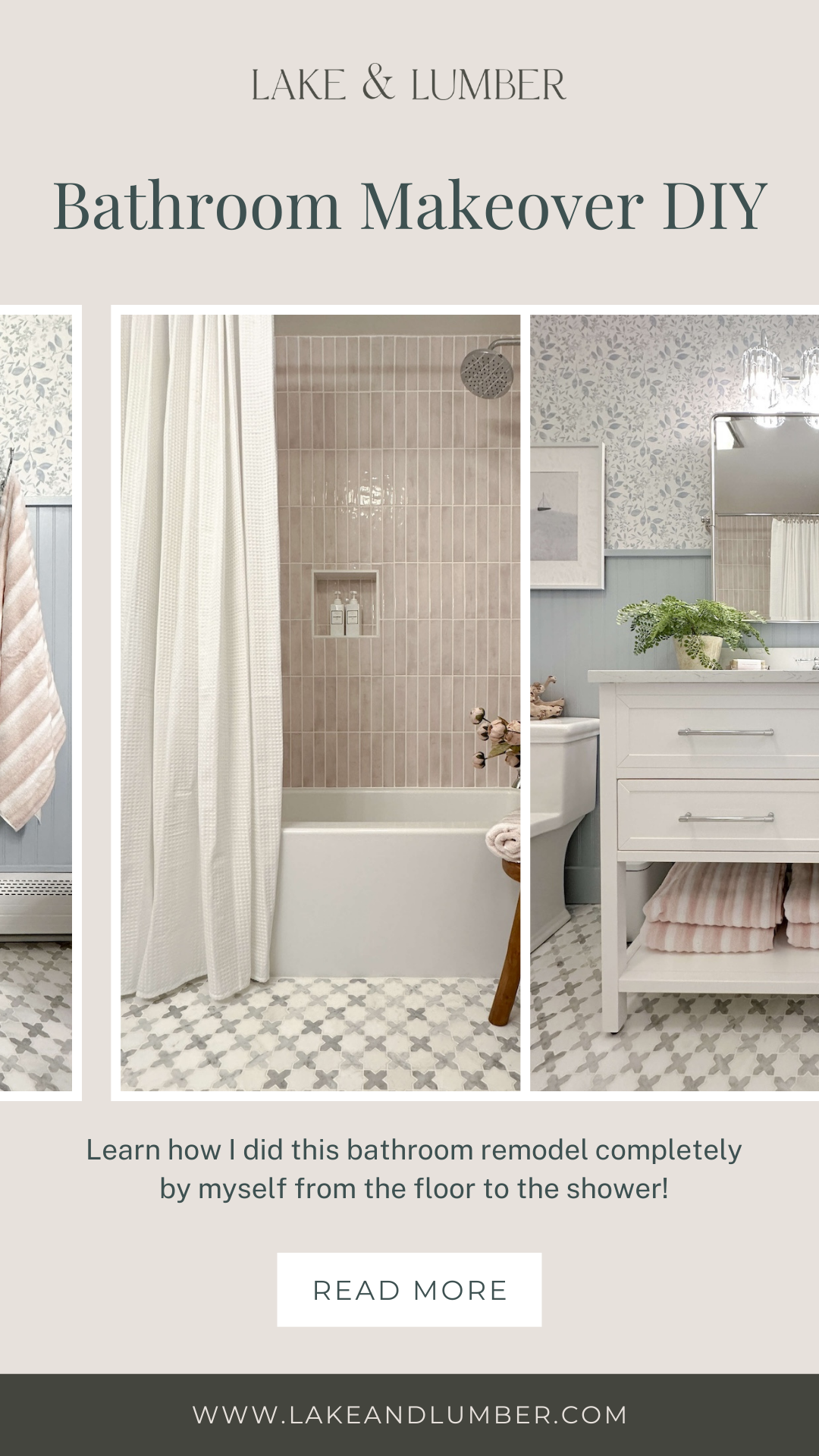 Lake House DIY Bathroom Renovation - Lake and Lumber