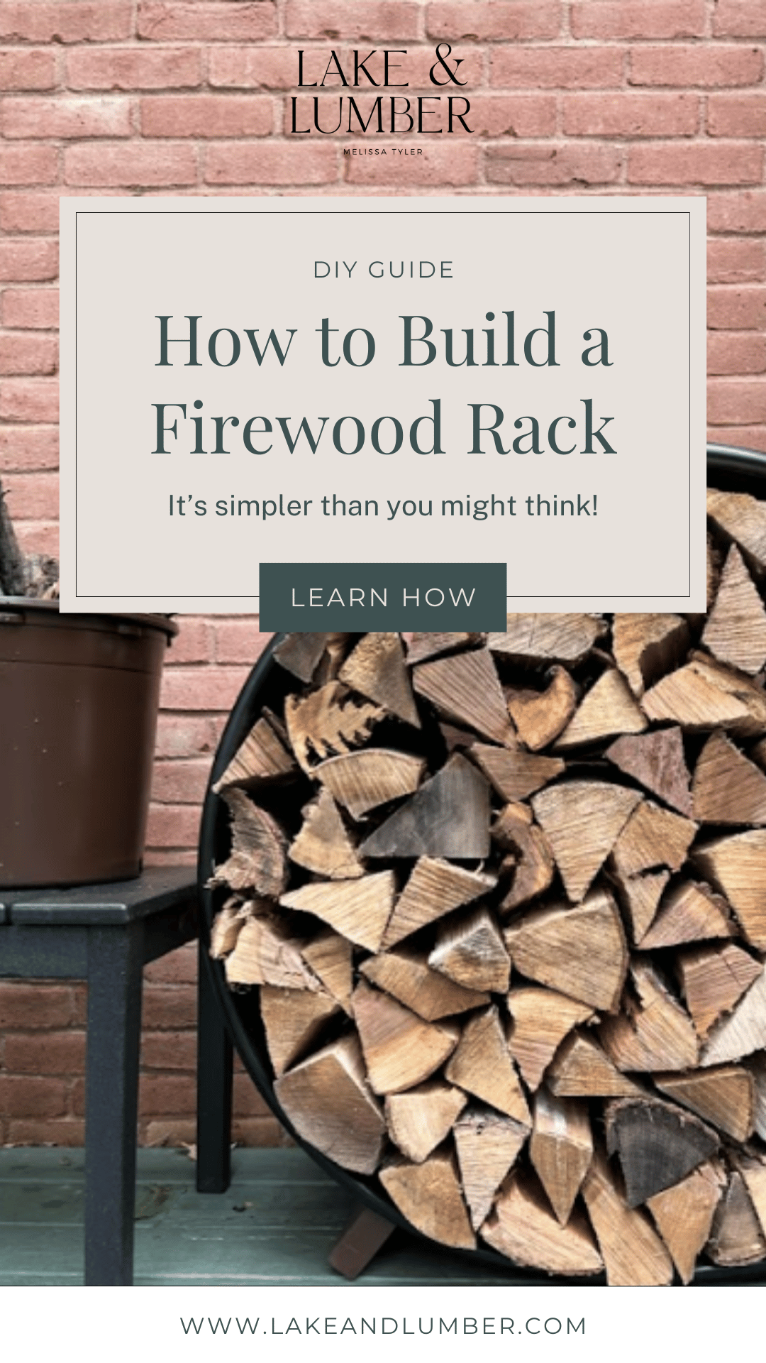 Quick and Easy DIY Firewood Rack - Lake and Lumber