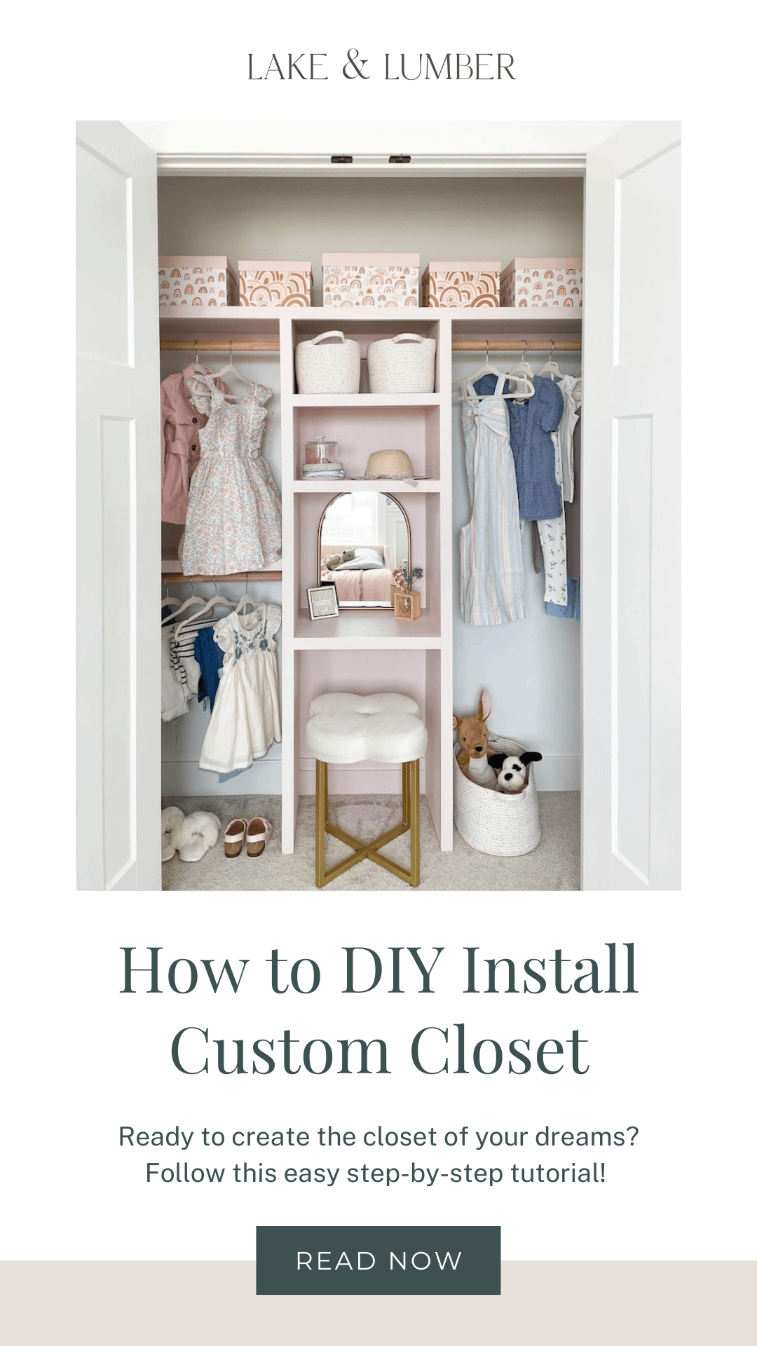 How to Build a Custom DIY Closet - Lake and Lumber