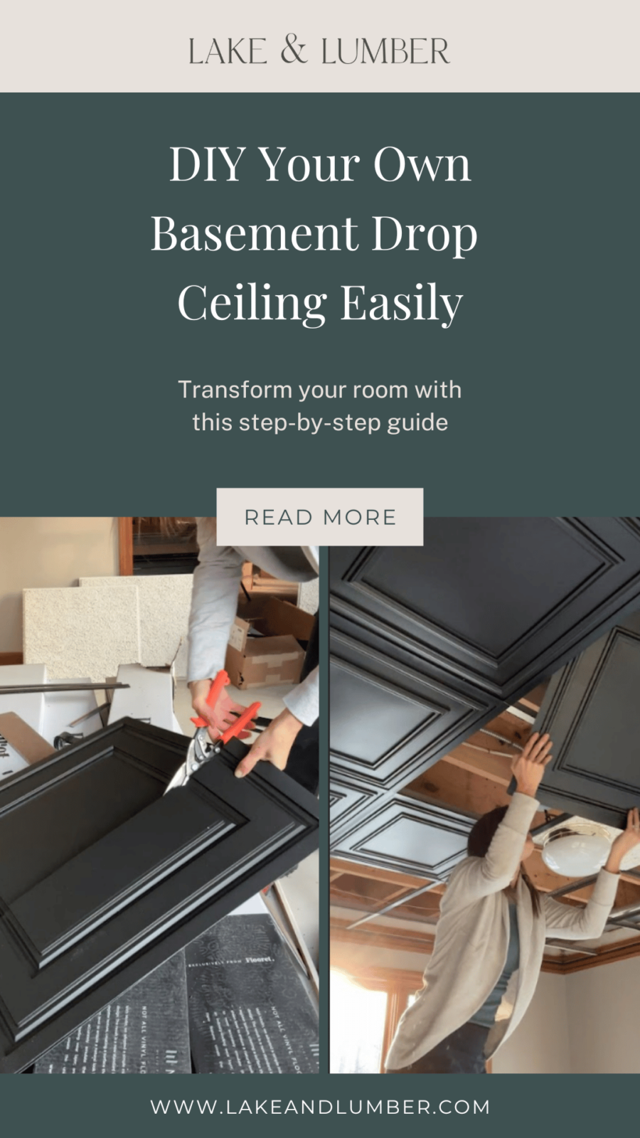 How to Upgrade Your Basement Drop Ceiling - Lake and Lumber